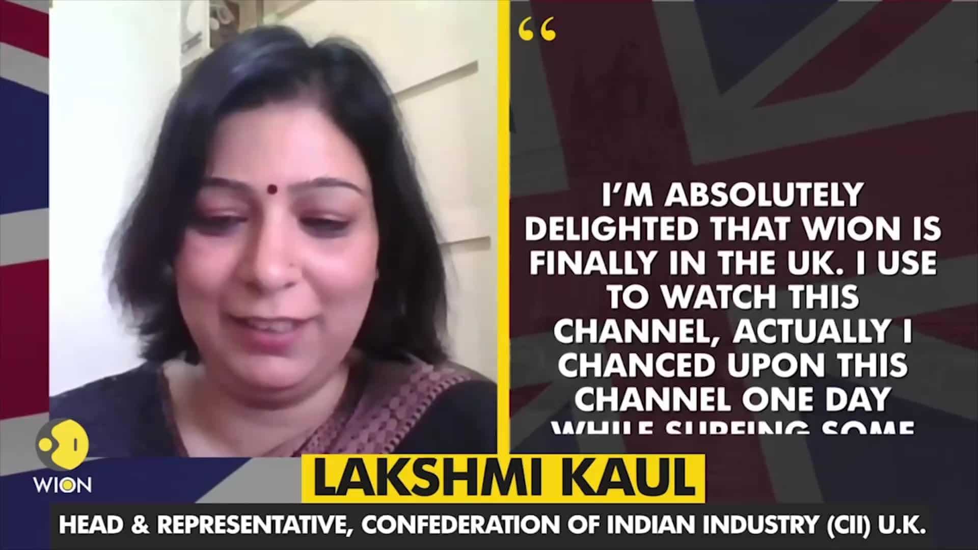 Lakshmi Kaul, Head & Representative CII (UK) | WION now in UK | Sky ...