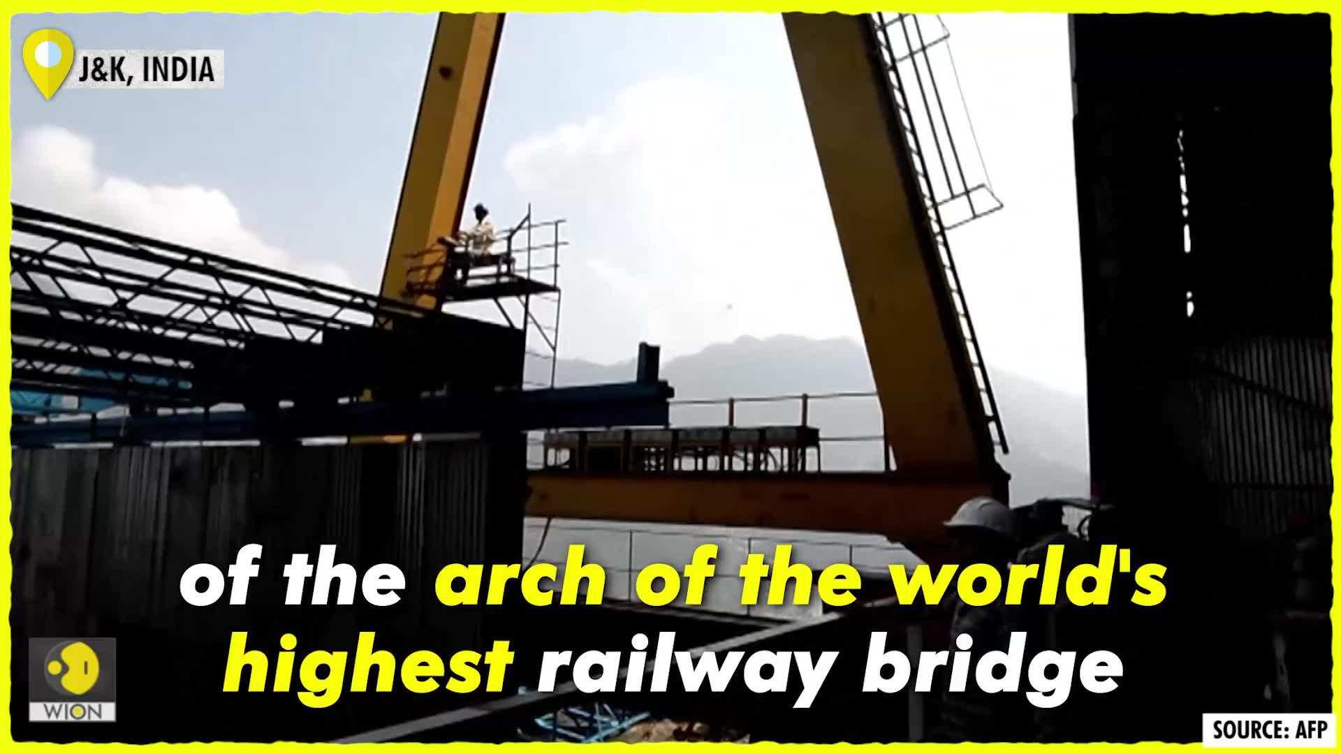 India completes world's highest rail bridge arch - India News News