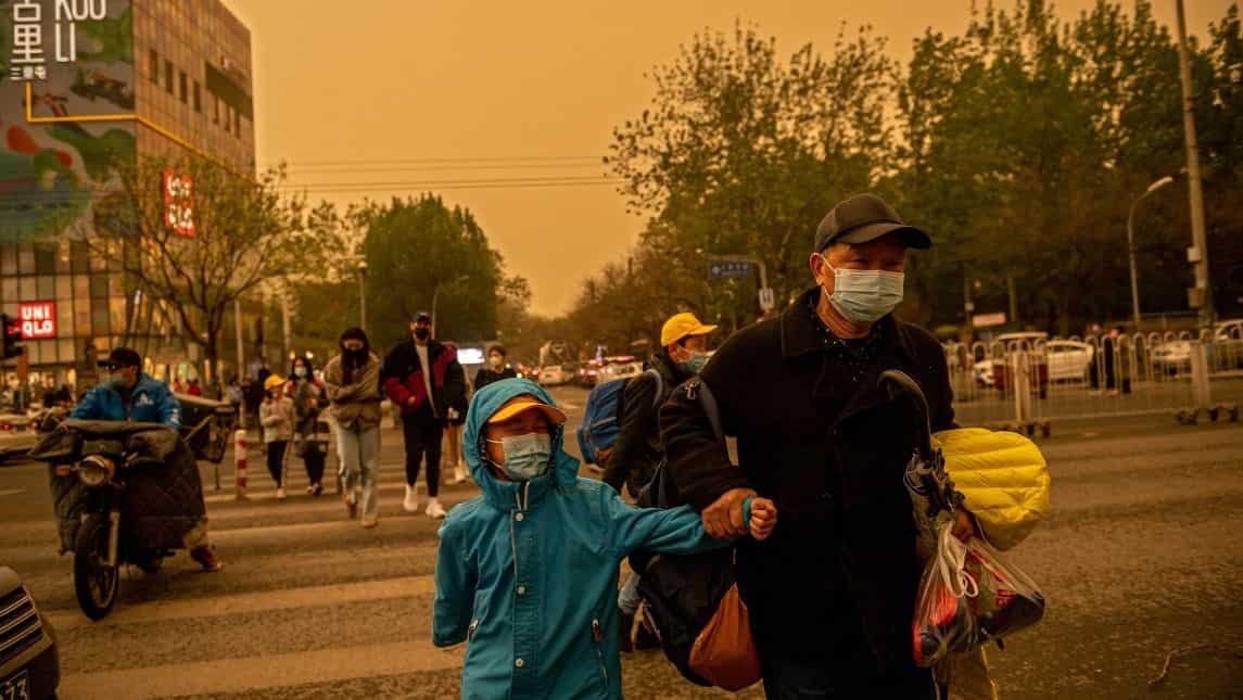 Beijing turns yellow as sand, dust storms engulf Chinese capital ...