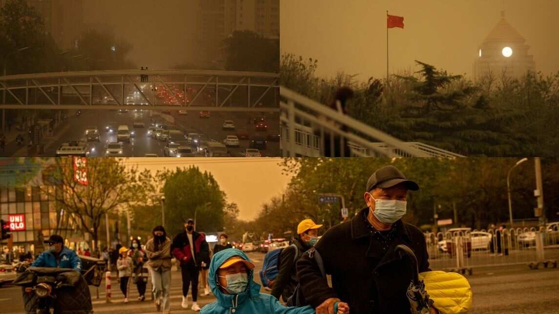 Beijing turns yellow as sand, dust storms engulf Chinese capital ...