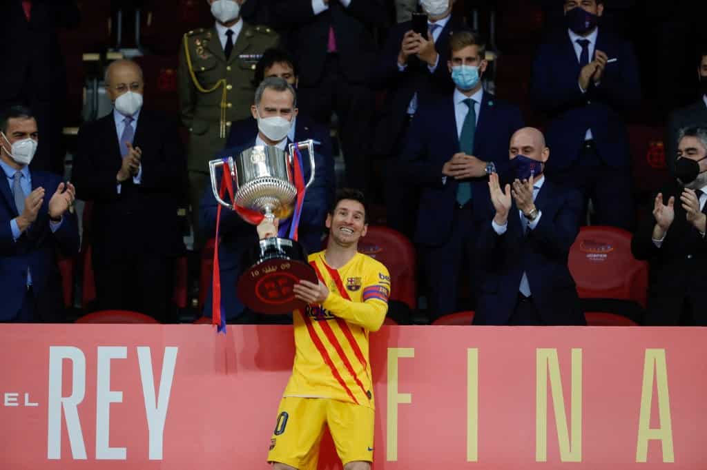 Sensational Messi scores twice as Barca beat Athletic to win Copa del ...