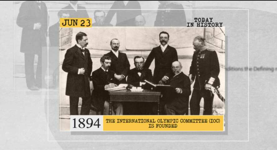 June 23 in history: The International Olympic Committee founded and ...