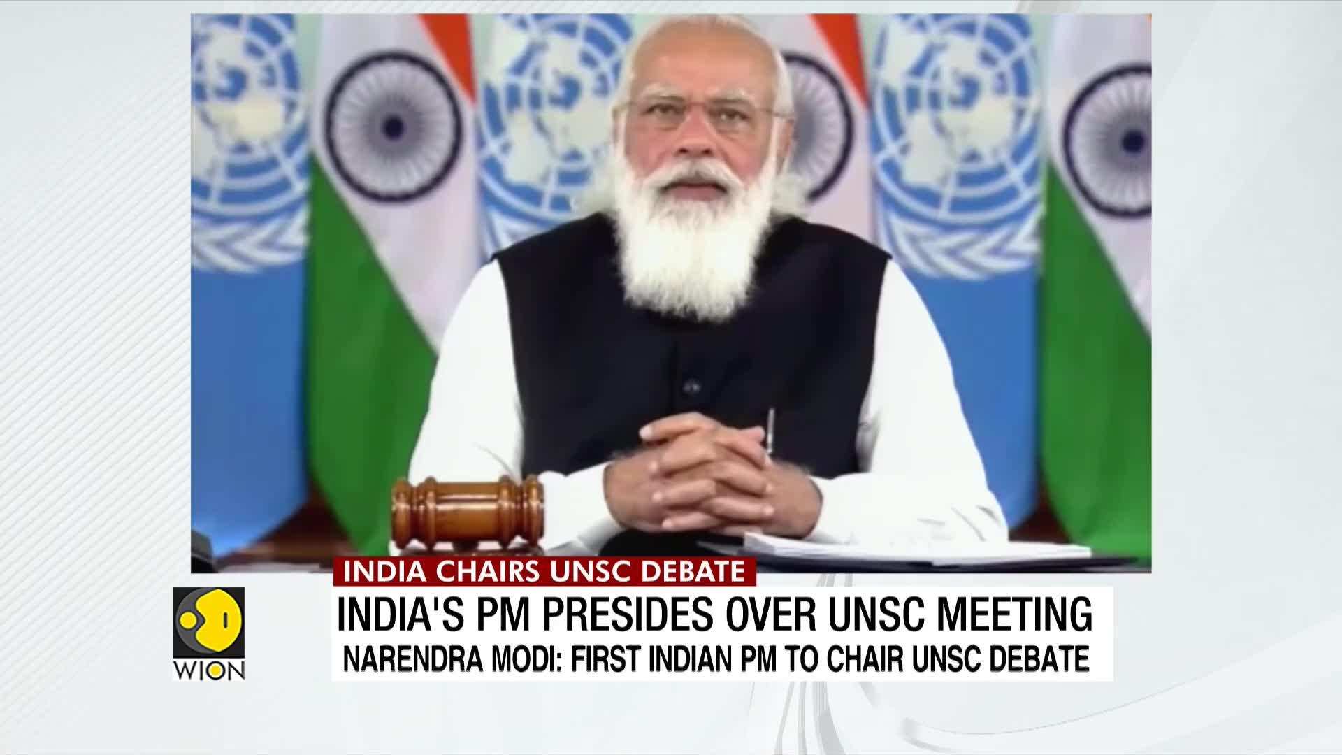 Indian PM Modi chairs high-level debate at UNSC on enhancing maritime ...