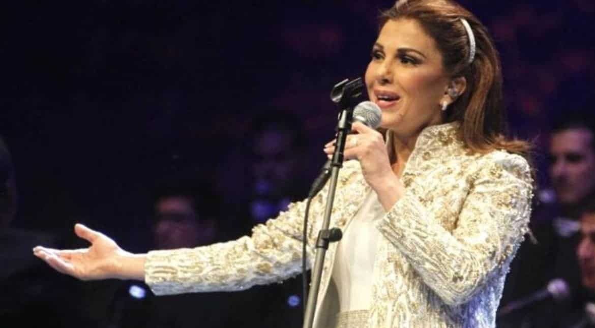 Lebanese singer Magda El Roumi faints on stage mid-performance ...