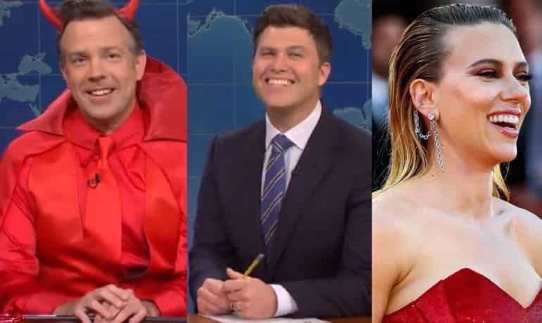 SNL: Jason Sudeikis jokes Colin Jost made deal with him to marry ...
