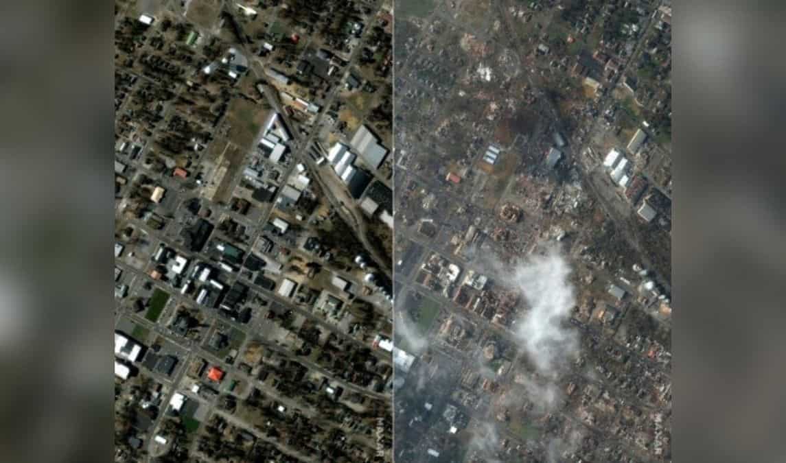 before and after tornado