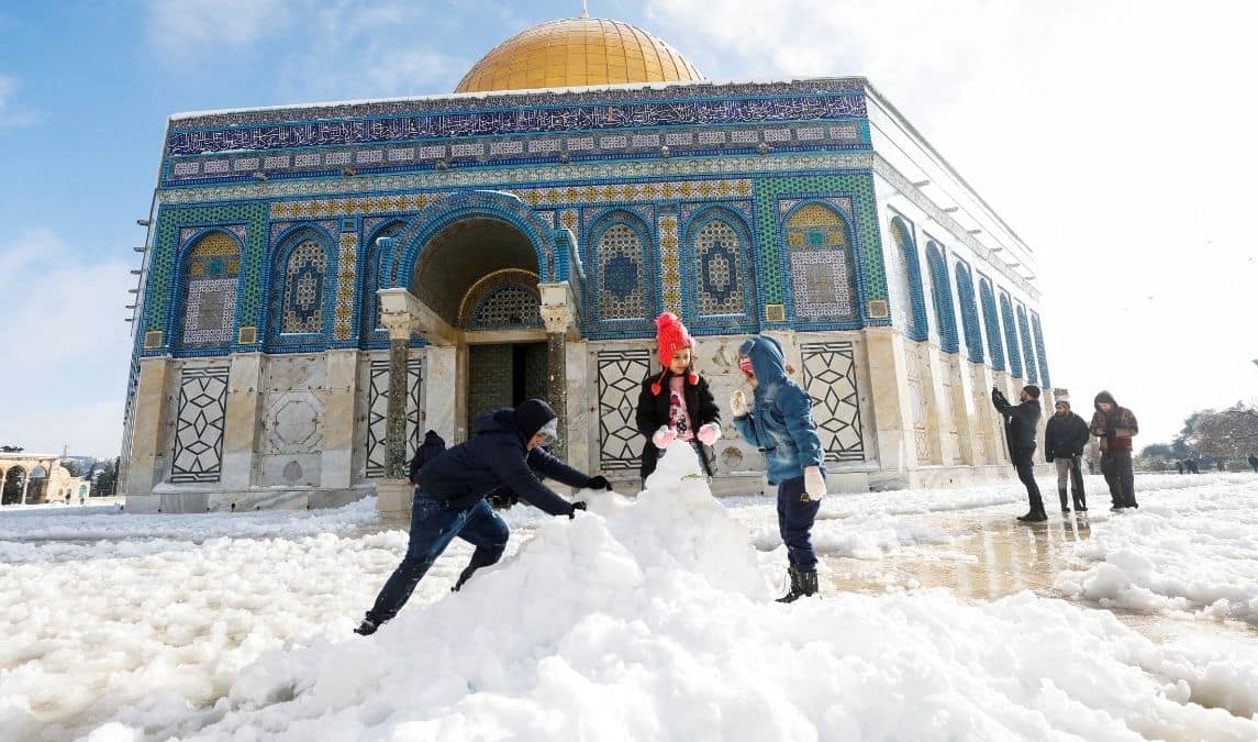 Breathtaking scenes after rare snowfall in Israel, Jordan and other ...