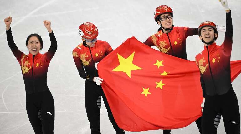Host nation China wins its first gold at the Beijing Winter Olympics ...