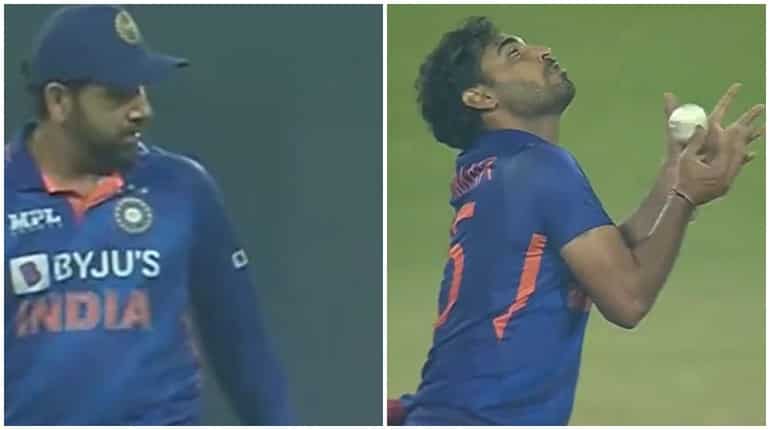2nd T20I: Rohit Sharma loses his cool as pacer Bhuvneshwar Kumar drops ...