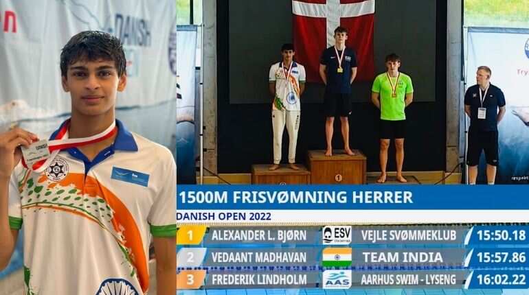 Wishes pour in as Indian actor R Madhavan's son wins silver at Danish ...