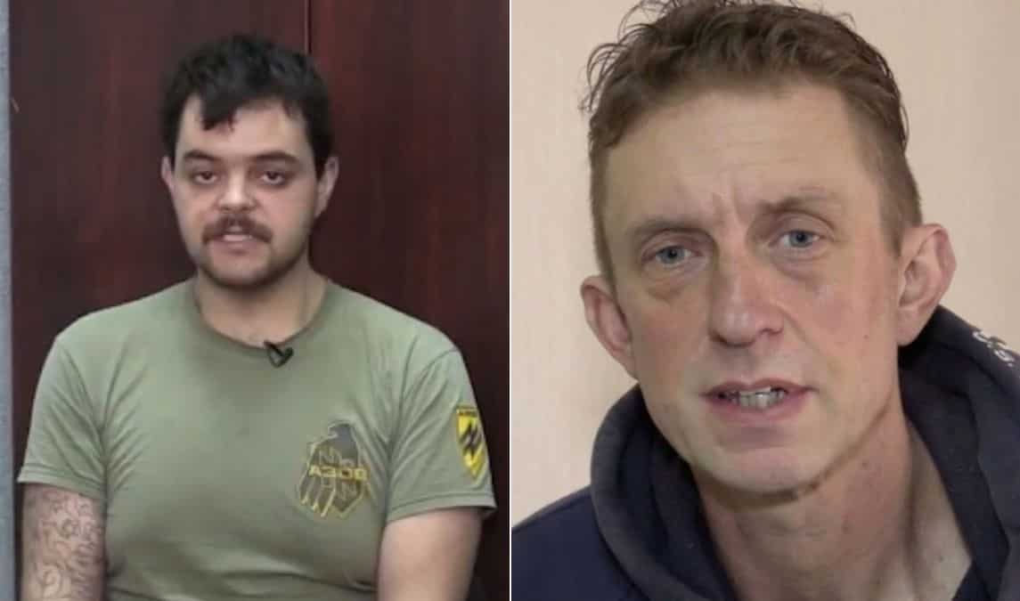 Watch: Captured Britons appear on Russian TV, ask Boris Johnson for ...