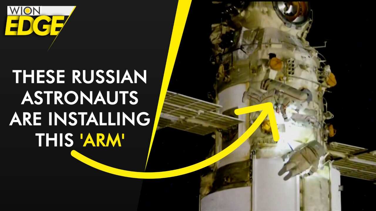 Russian astronauts take a spacewalk to install robotic arm controls on ...
