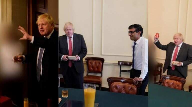 Johnson's partygate pictures revealed: Alcohol, food and music during ...