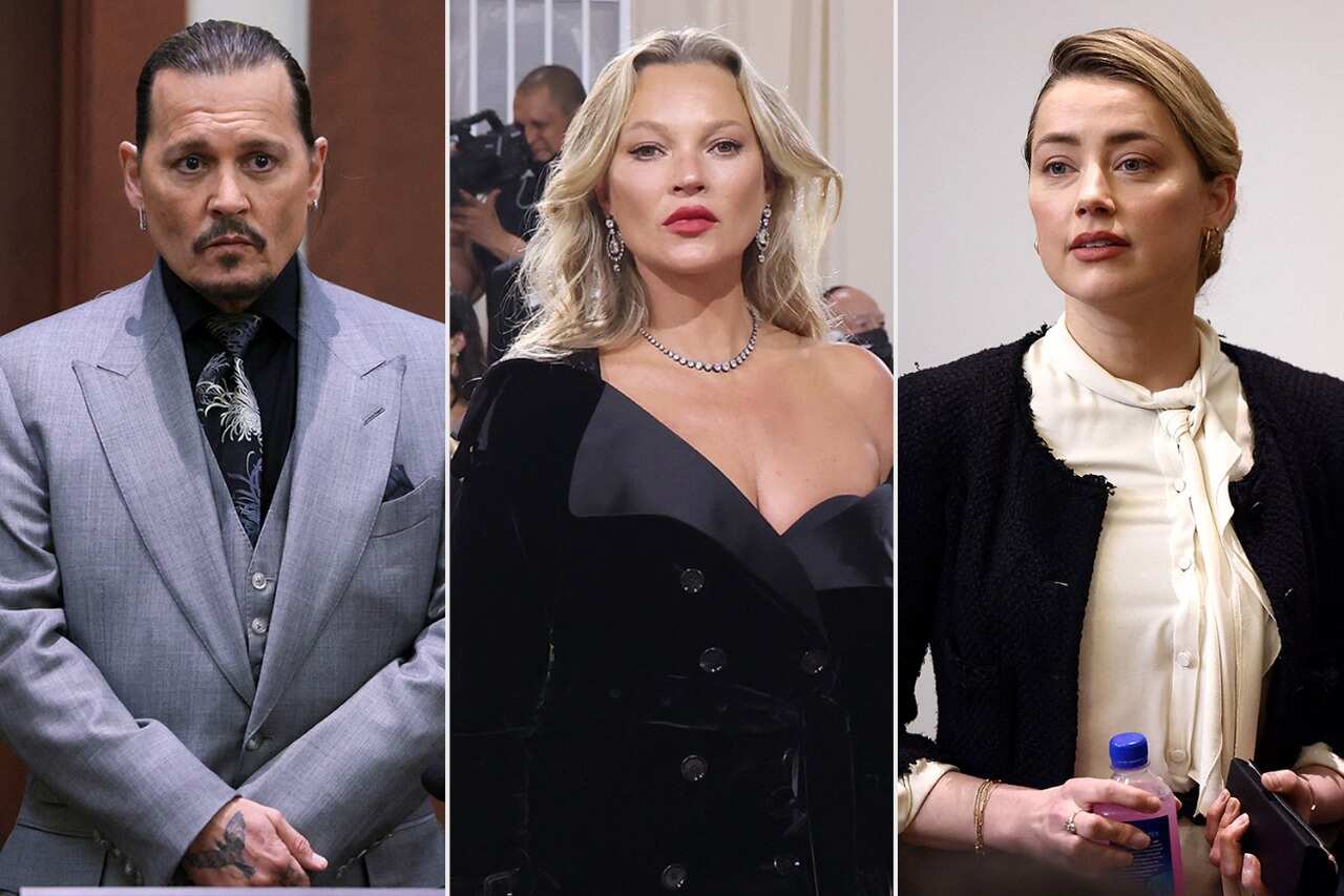 Kate Moss supports actor Johnny Depp in Hollywood's ugliest trial ...