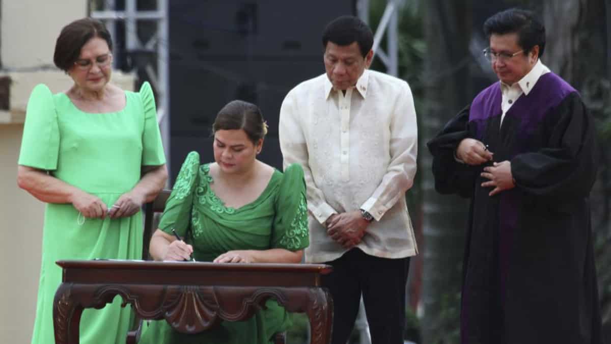 Rodrigo Duterte's daughter Sara takes oath as Philippines vice ...