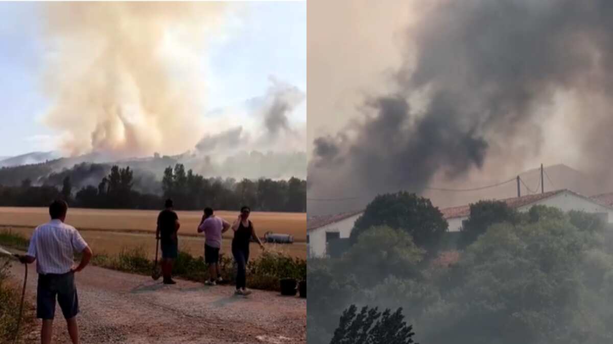 In pics: Spain battles wildfires, rain helps with fire and temperature ...