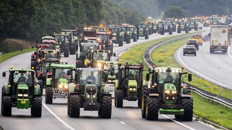 Farmers protest against Dutch government's plan to cut nitrogen ...