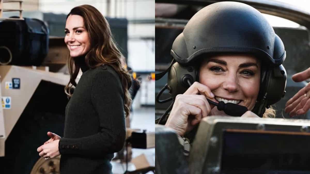 Kate Middleton dons military attire while visiting Armed Forces ...