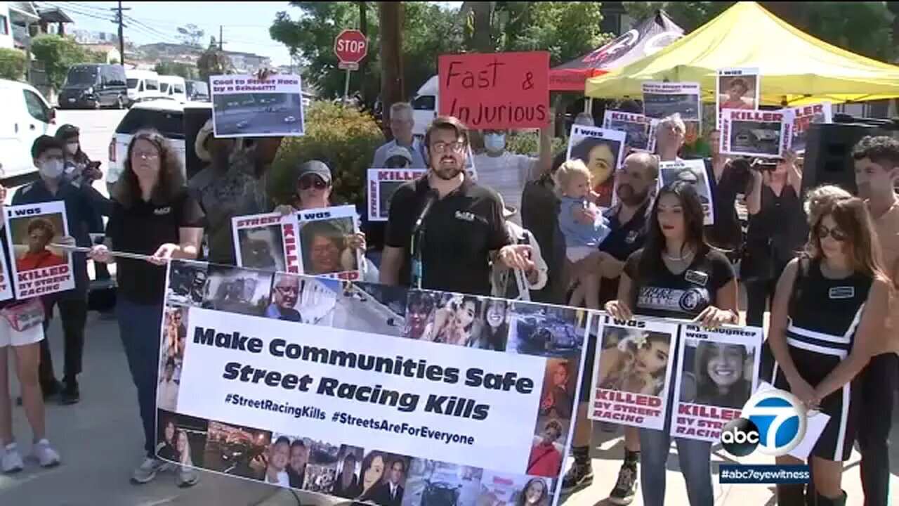 Protest against stunts filmed in LA neighbourhood, car enthusiasts take ...