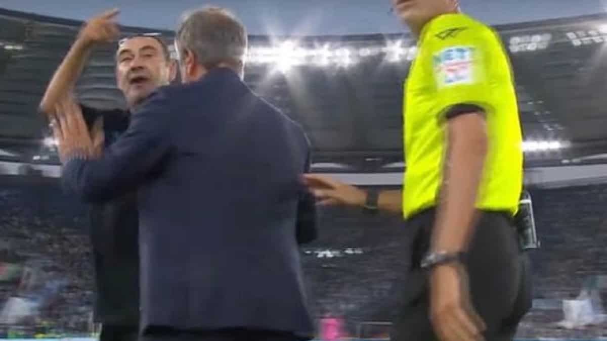 WATCH: Lazio manager Maurizio Sarri shows middle finger to opposition ...