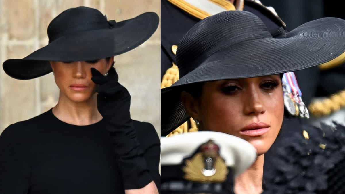 Meghan Markle waves tearful goodbye to Queen Elizabeth II at her ...