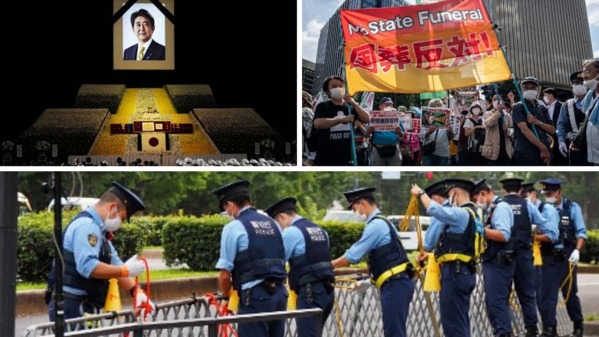 As thousands protest, Japan holds rare state funeral for ex-PM Abe ...
