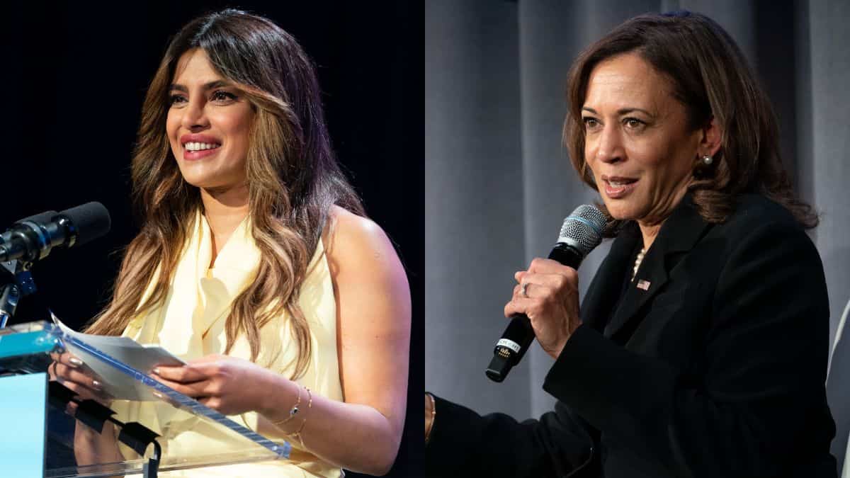 Priyanka Chopra Jonas interviews US Vice President Kamala Harris at ...