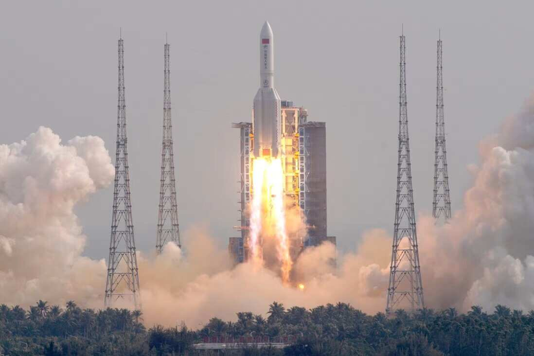 China launches third and final module of its T-shaped space station ...