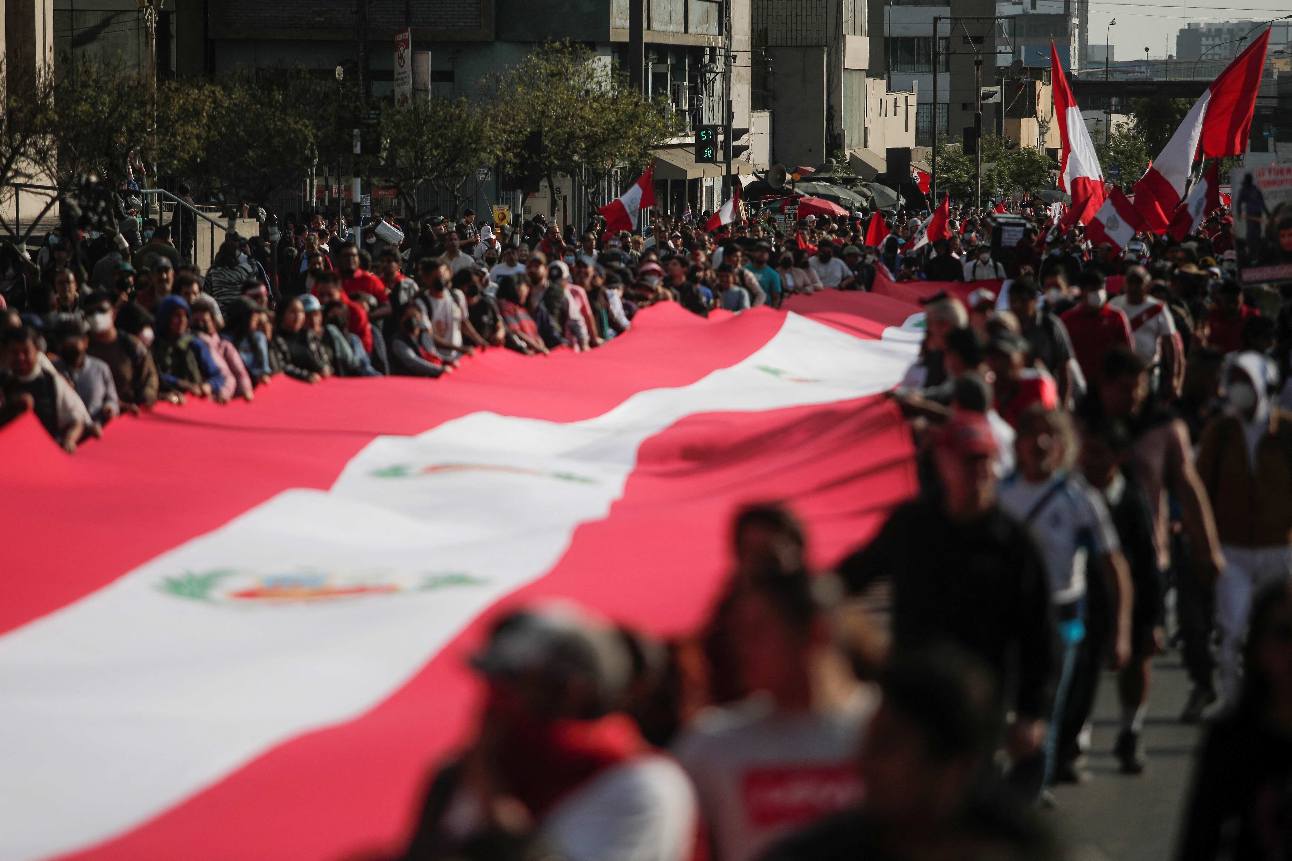 ‘Peru Reacts’: Thousands of Peruvians take to streets, demand ...