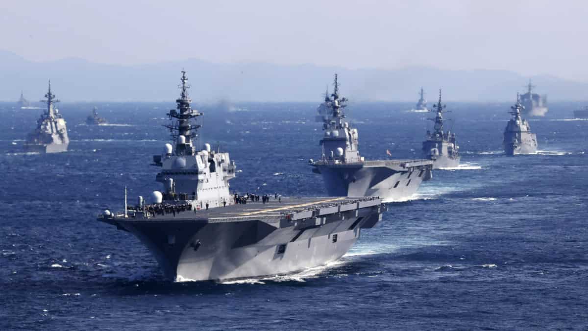 Japan holds international fleet review amid rising East Asia tension ...