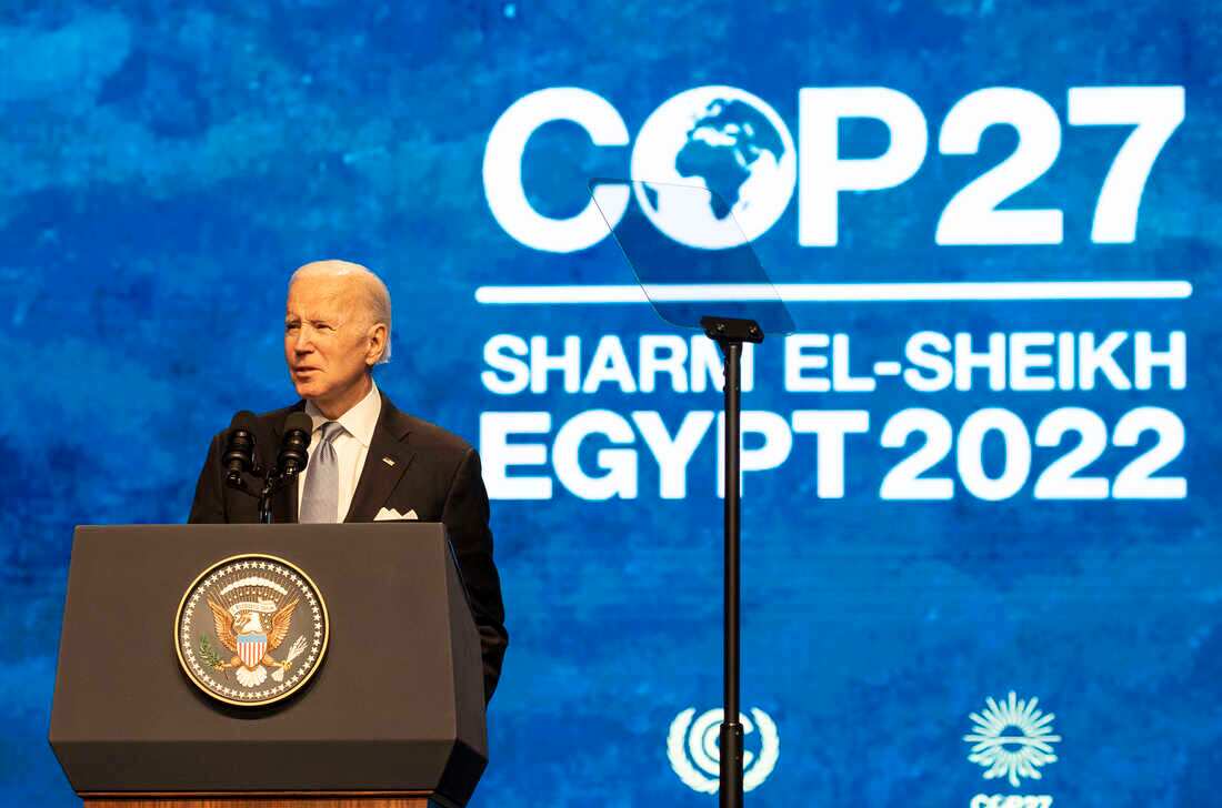COP27 summit: US President Joe Biden says 'on track to meet emission ...