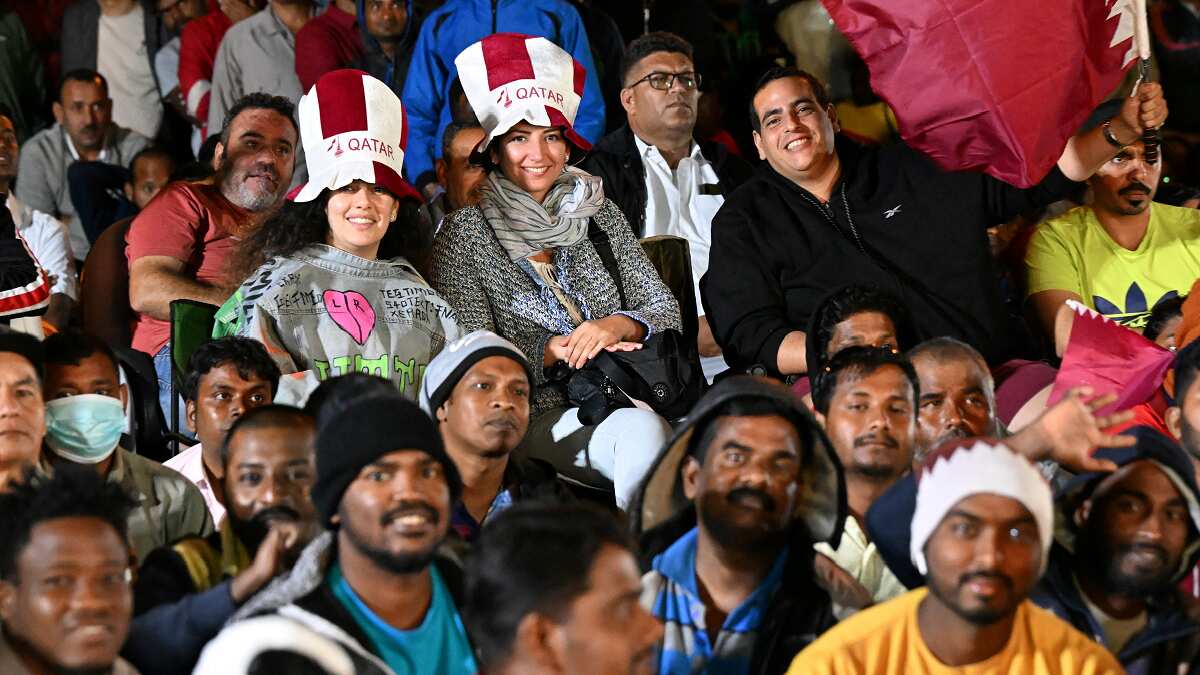 In a stadium of their own, migrant workers say their sweat made World Cup happen in Qatar ...