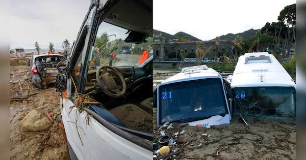 Italy landslide devastation: Dramatic pictures of the 'waterfall of ...