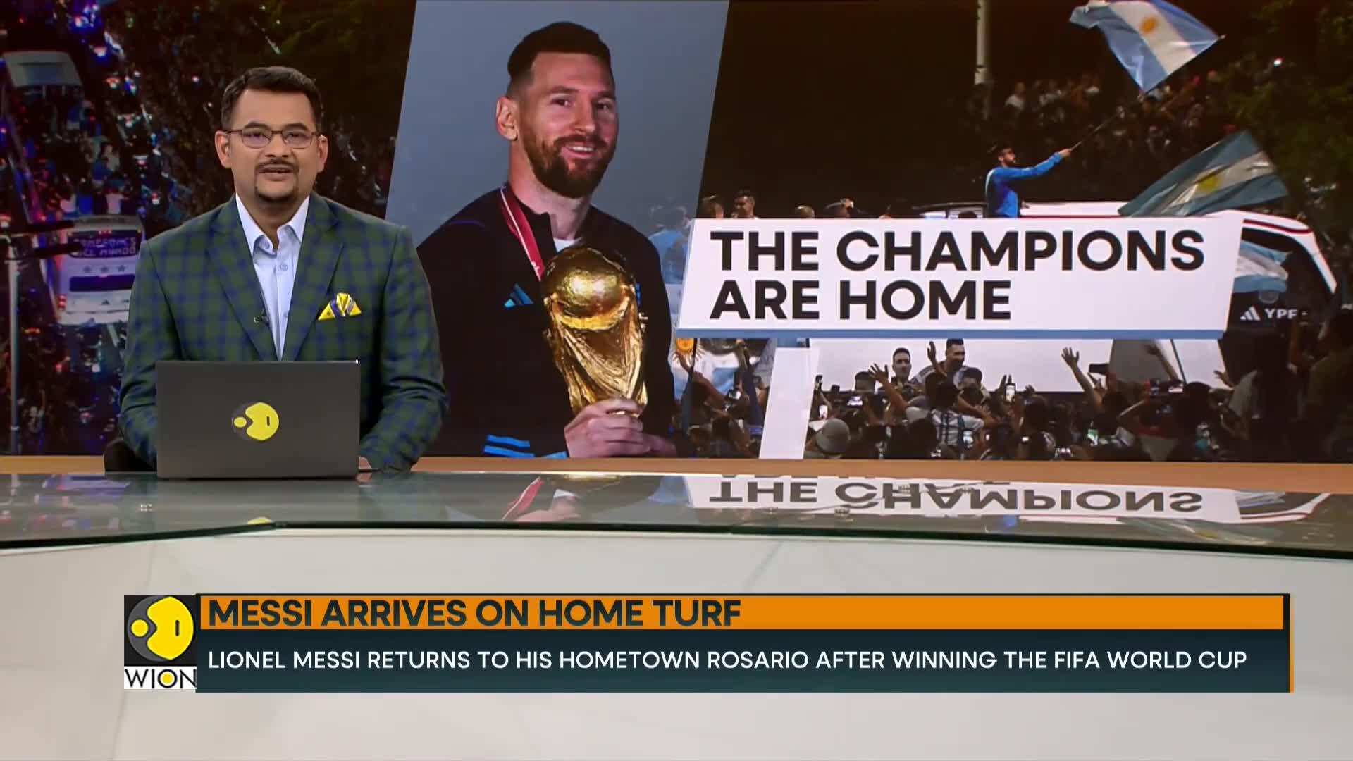 Messi returns to hometown Rosario after winning FIFA World Cup ...