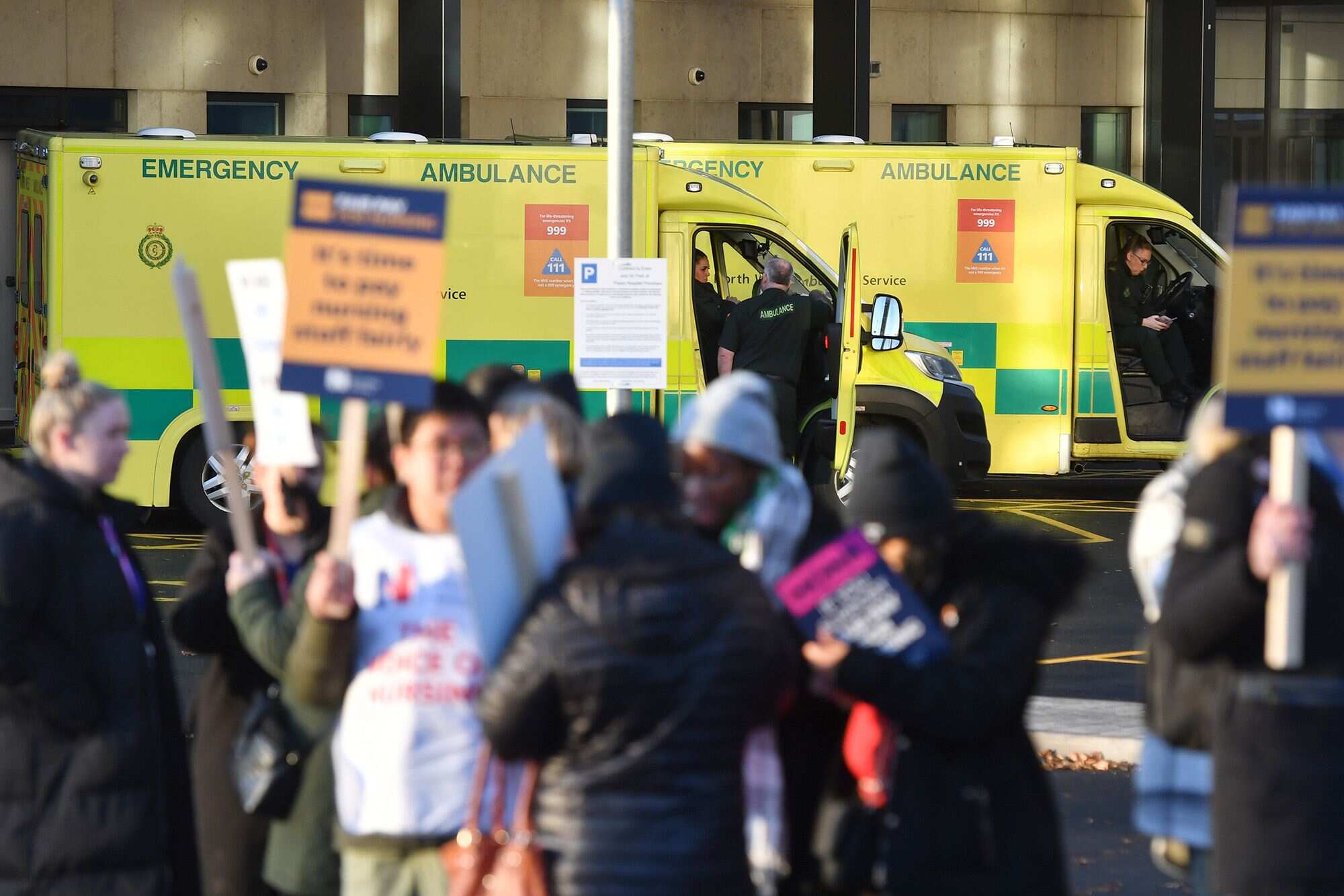 UK strikes troubles: Ambulance workers on strike; UK's health system ...