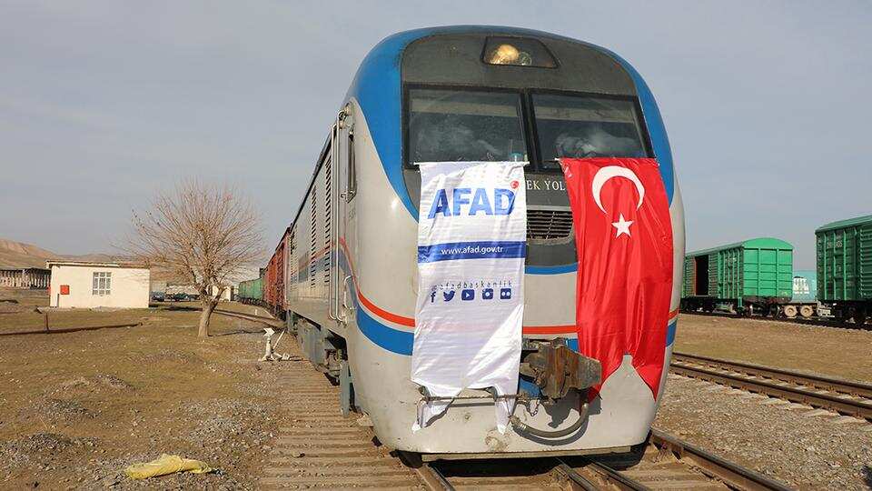 Watch: Turkish train carrying humanitarian aid arrives in Afghanistan ...