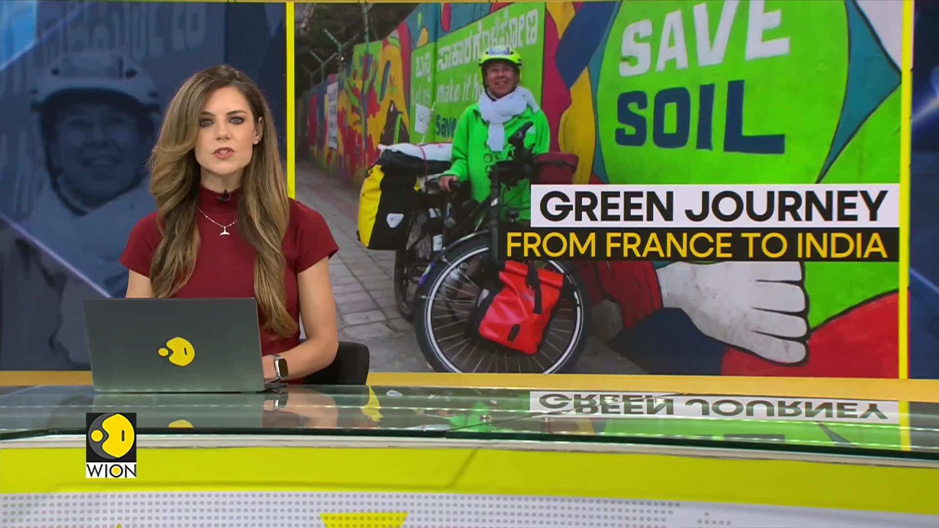 WION Climate Tracker: French woman cycles to India to spread awareness ...