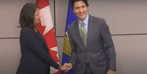 WATCH | Canada PM Trudeau meets Alberta premier with an awkward ...