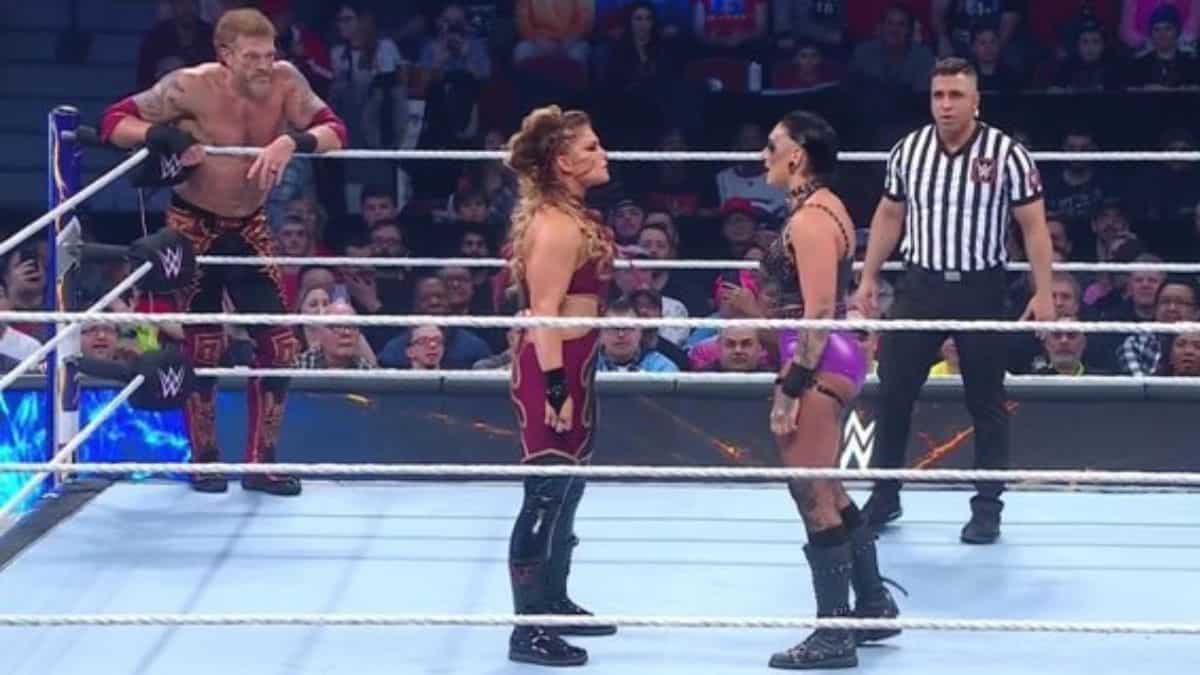 WWE: Rhea Ripley's latest opponent breaks character after Elimination ...