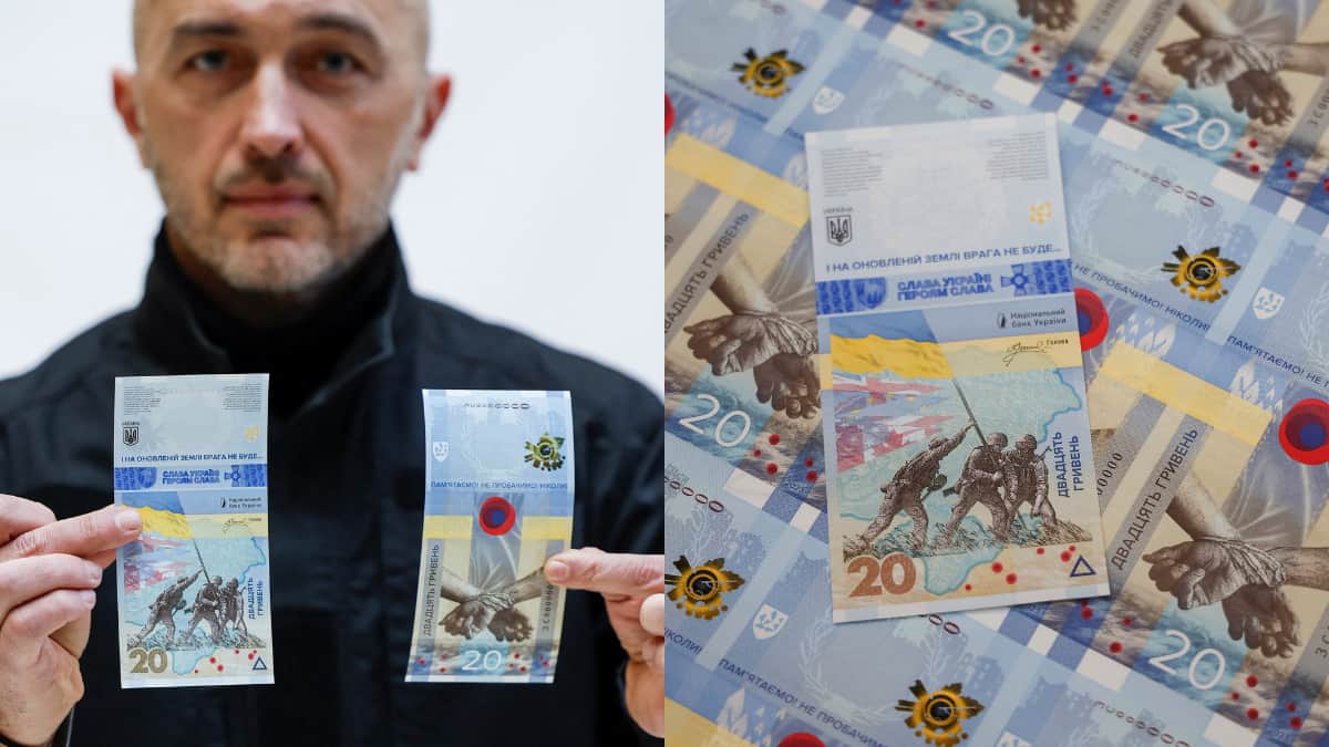 Bank of Ukraine unveils new banknote for anniversary of Russian ...