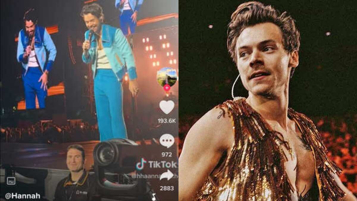 Harry Styles helps a fan propose to his girlfriend during Brisbane ...