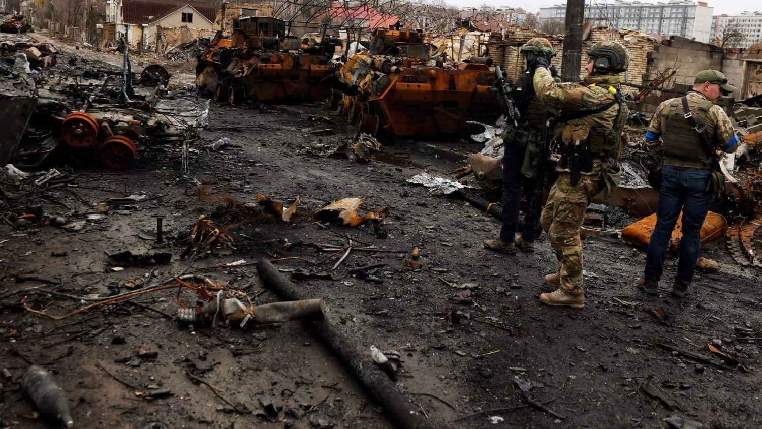 Rebuilding Bucha a year after Russia's massacre - World News