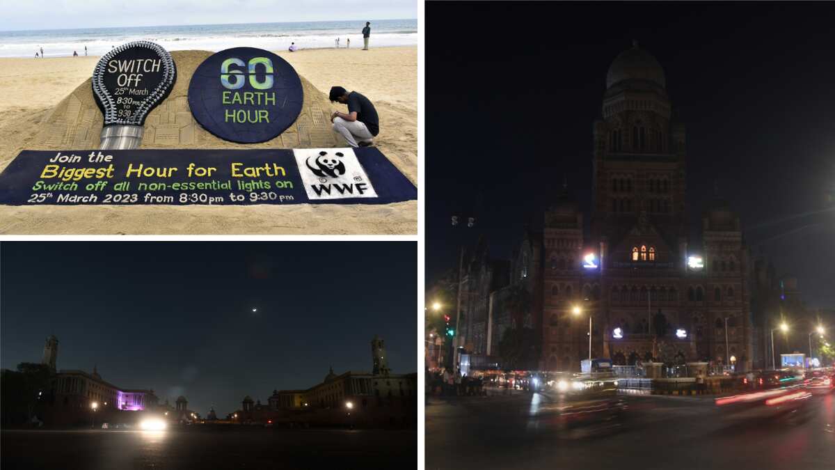 In pics | Lights off! Indian cities mark 'Earth Hour' - India News News