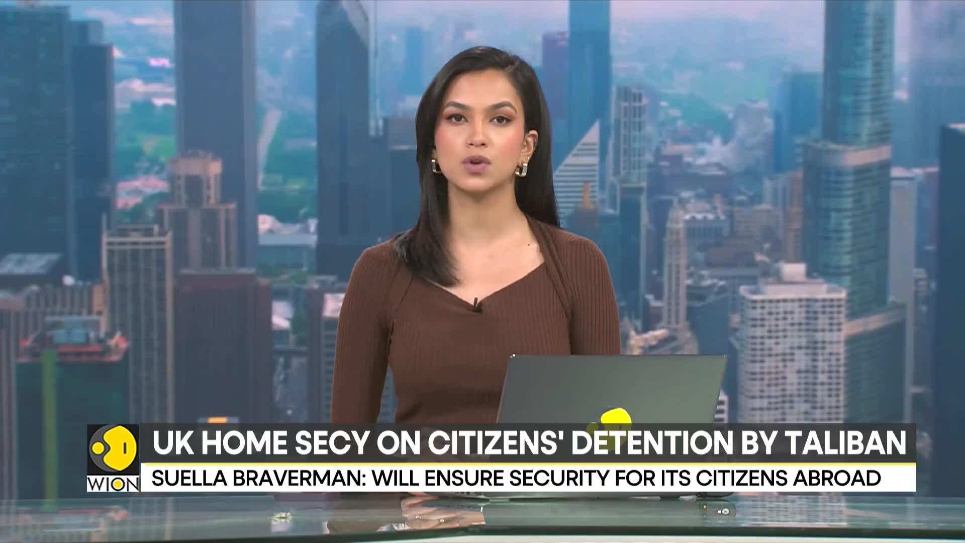 UK Home secretary Suella Braverman speaks on detention of its nationals ...