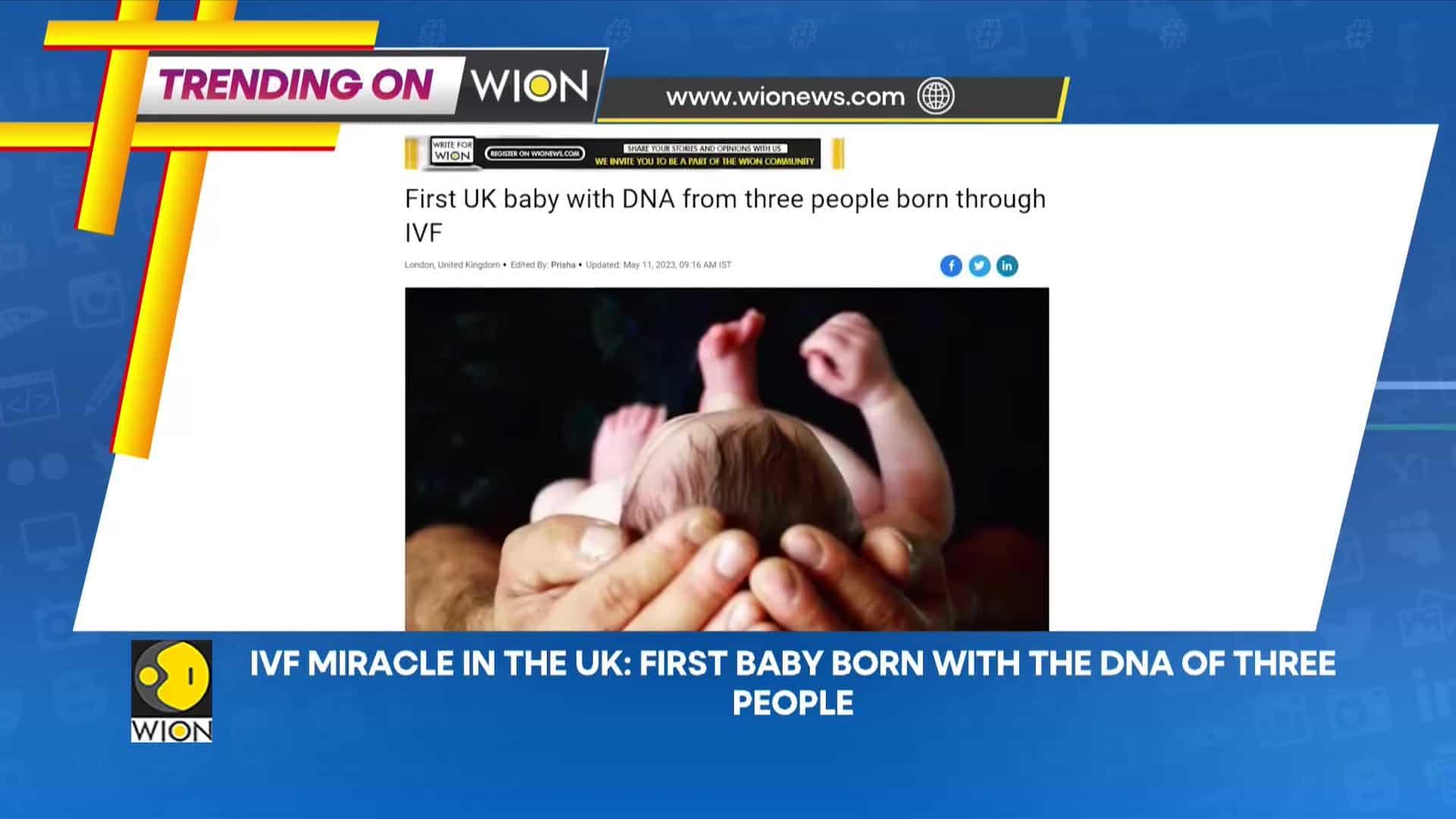 IVF Miracle: First baby born with the DNA of three people - World News