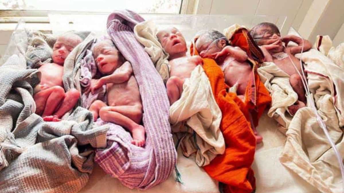 Woman in the Indian state of Jharkhand gives birth to 5 babies in 28th ...