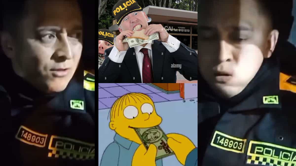 Colombian police officer sparks meme fest after swallowing money he had ...