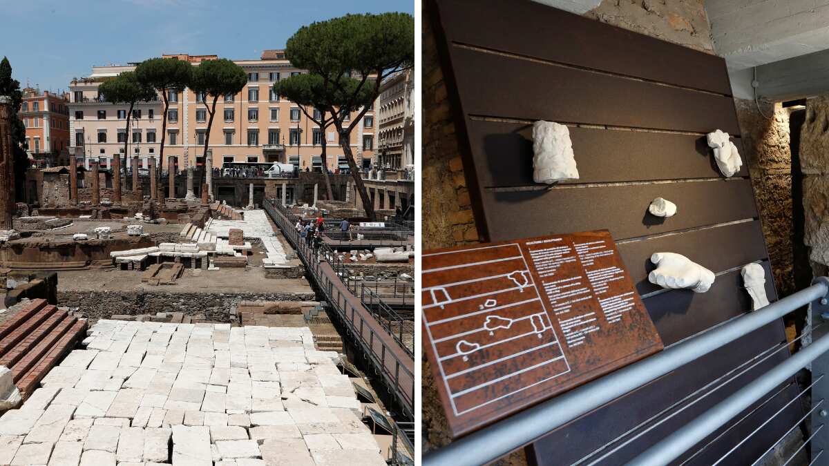 In pics | Italy opens ancient Roman square, ruins of building where ...