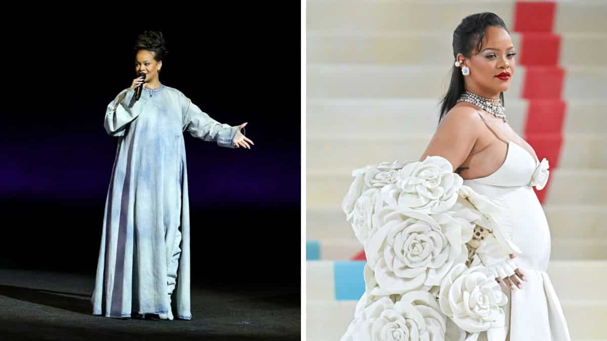 Rihanna (with baby bump) steals show at Pharrell Williams’ Louis ...