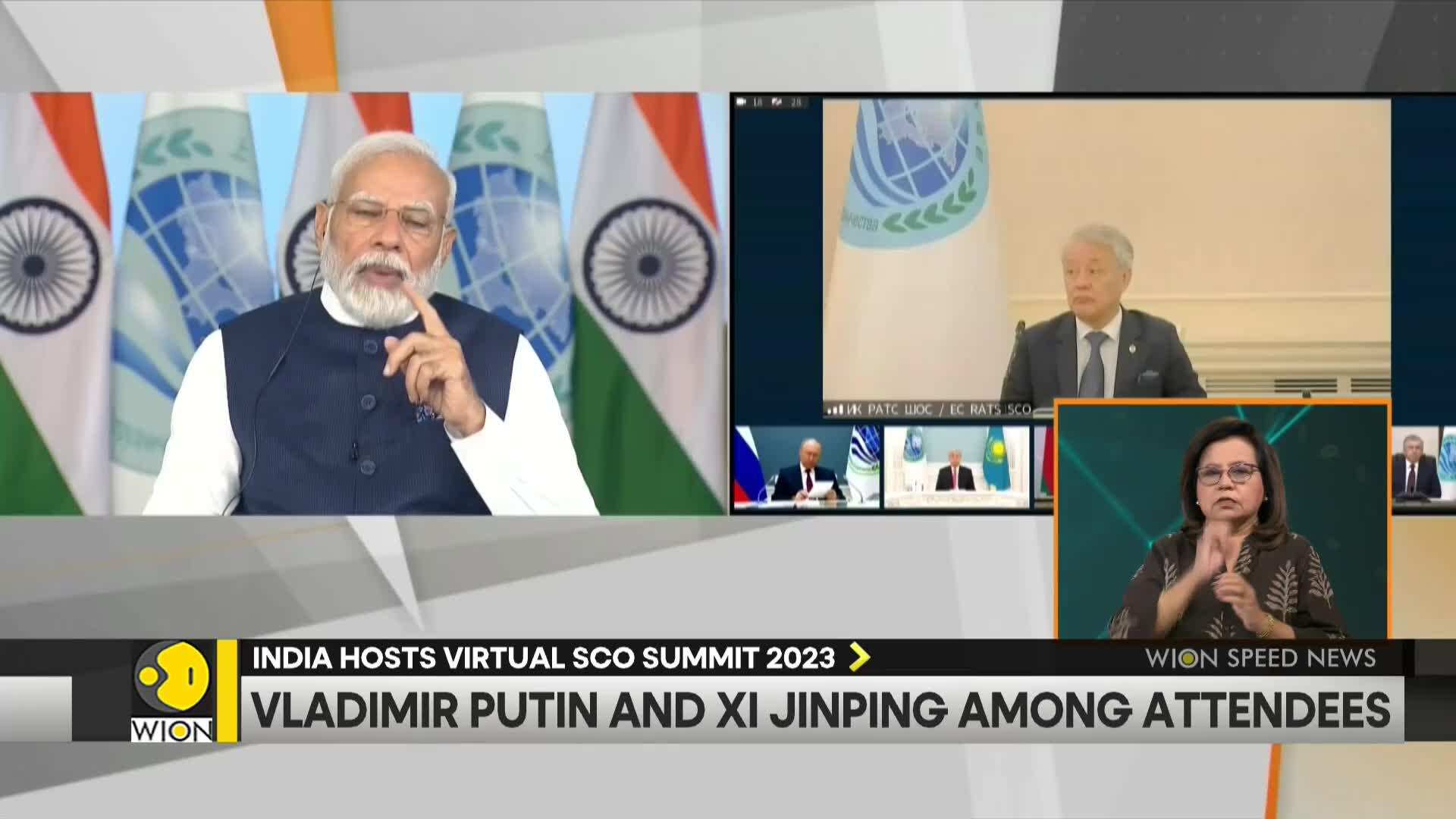 India Hosts Virtual Sco Summit 2023 Israeli Military Operation In